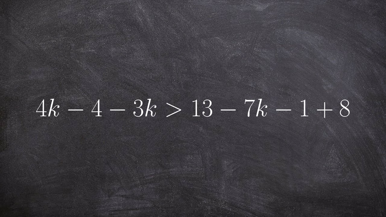 Solving a multi step inequality by using distributive property - YouTube