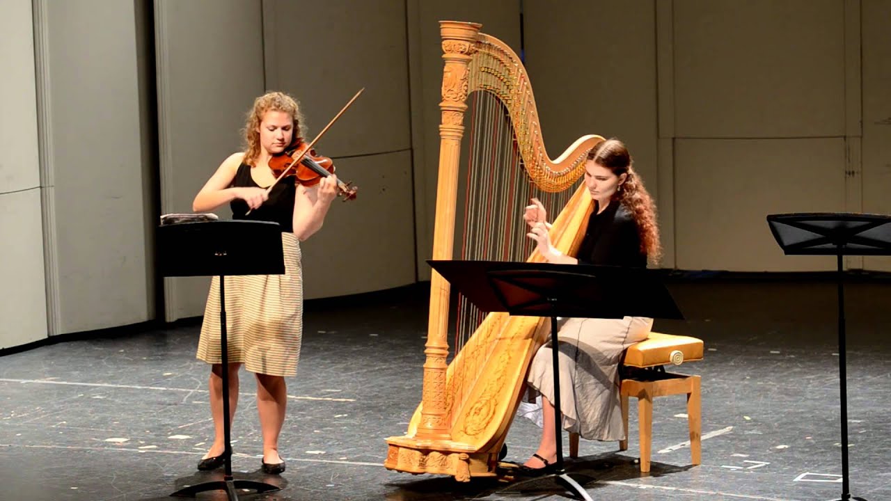 Zerbina (Bernard Andres) performed by Sage Po (harp) & Samantha Kline ...