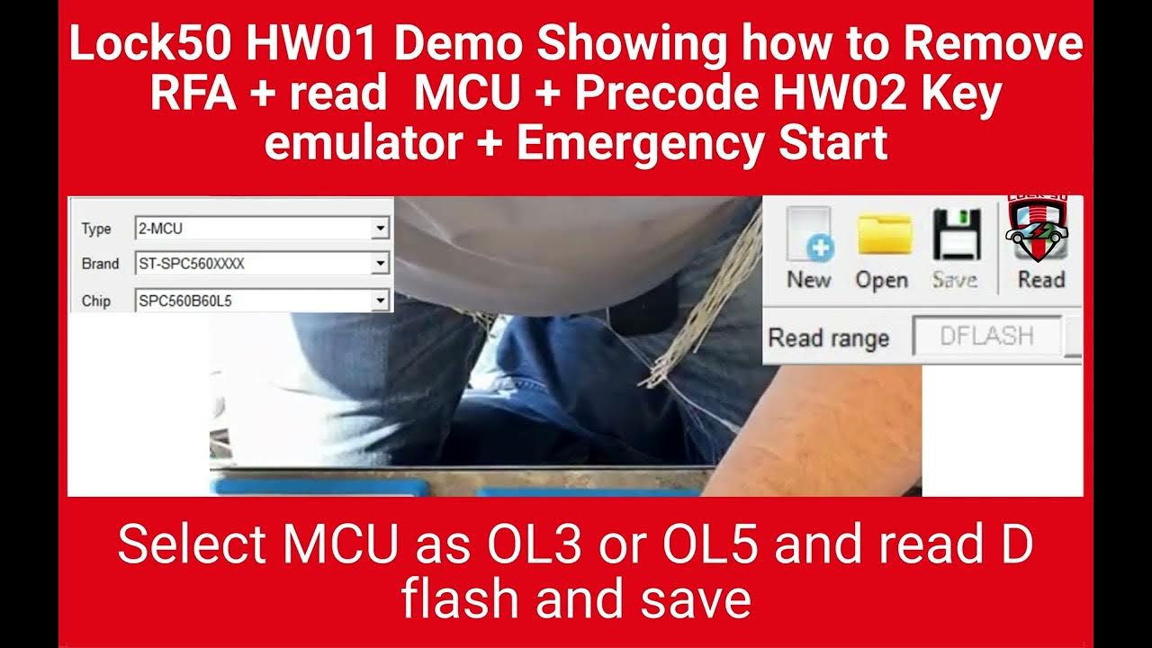 Demo How to Open and read RFA and Generate keys and use emergency start ...
