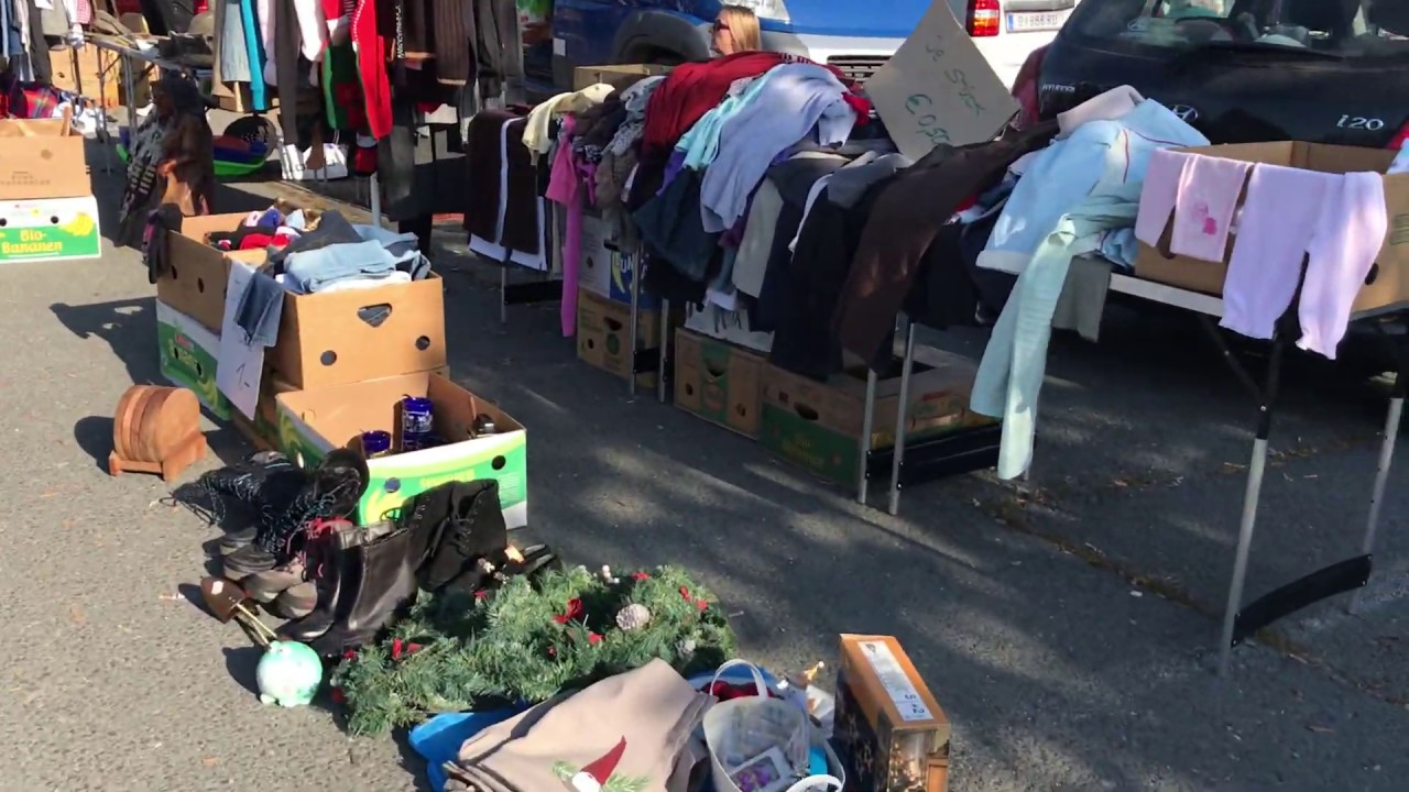Flohmarkt Graz Puntigam Trödelmarkt Rundgang - YouTube