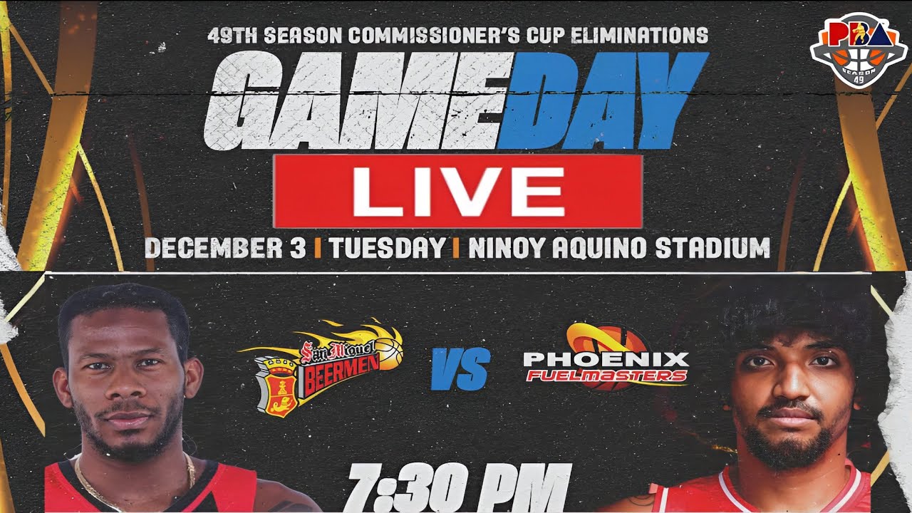 🔴 LIVE 🔴 SAN MIGUEL BEERMEN vs PHOENIX FUEL MASTERS | PBA COMMISSIONER ...
