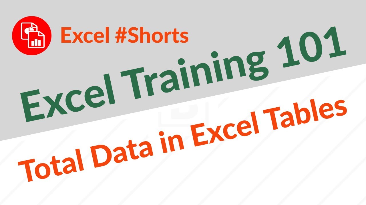 Total Data In Excel Tables Excel Shorts YouTube total-data-in-excel-tables-excel-shorts-youtube