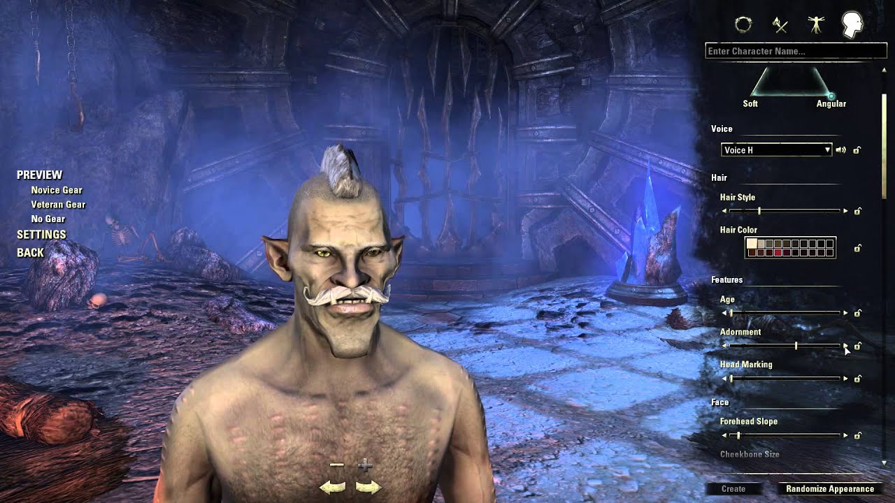 The Elder Scrolls Online: Character Creation - Orc Male - YouTube