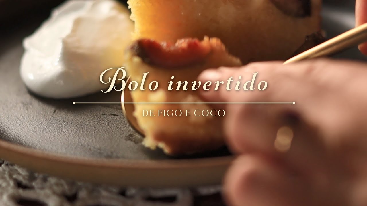 Bolo invertido de figo e coco | Receitas Sococo - YouTube
