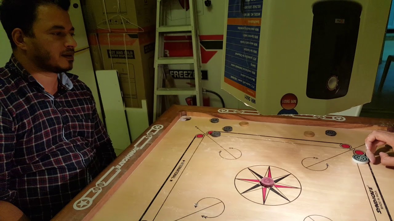 Carrom 1st board - YouTube