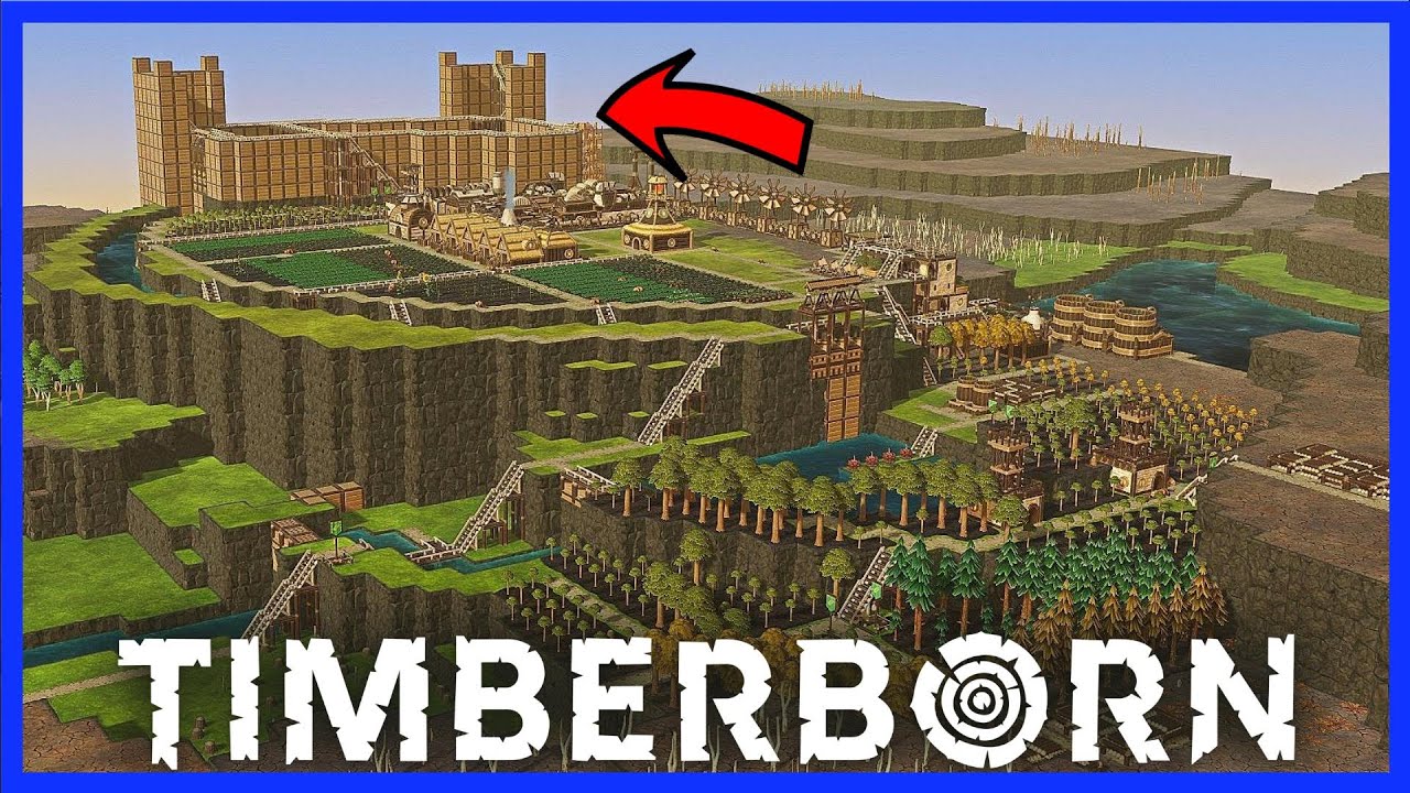 Medieval Fortress - BEAVER CASTLE! - Ep 4 Timberborn Hard Mode - YouTube