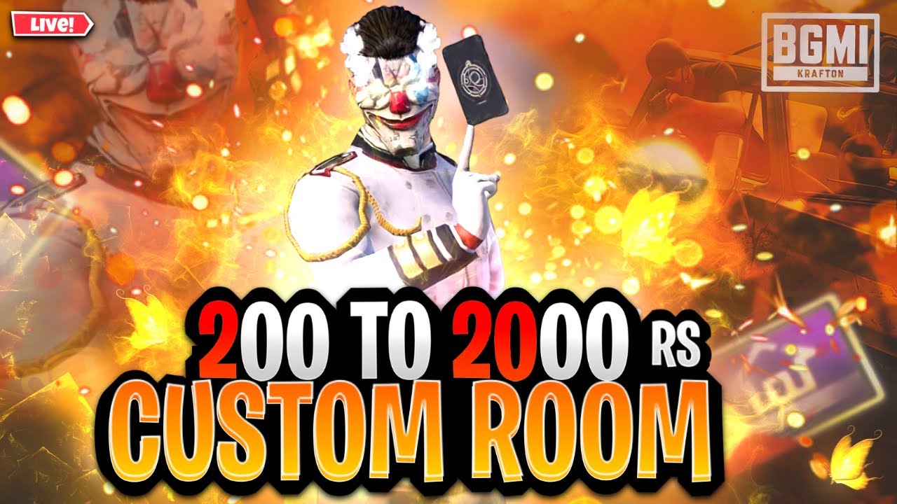 BGMI LIVE CUSTOM ROOMS || CUSTOM ROOM || BGMI CUSTOM LIVE - YouTube