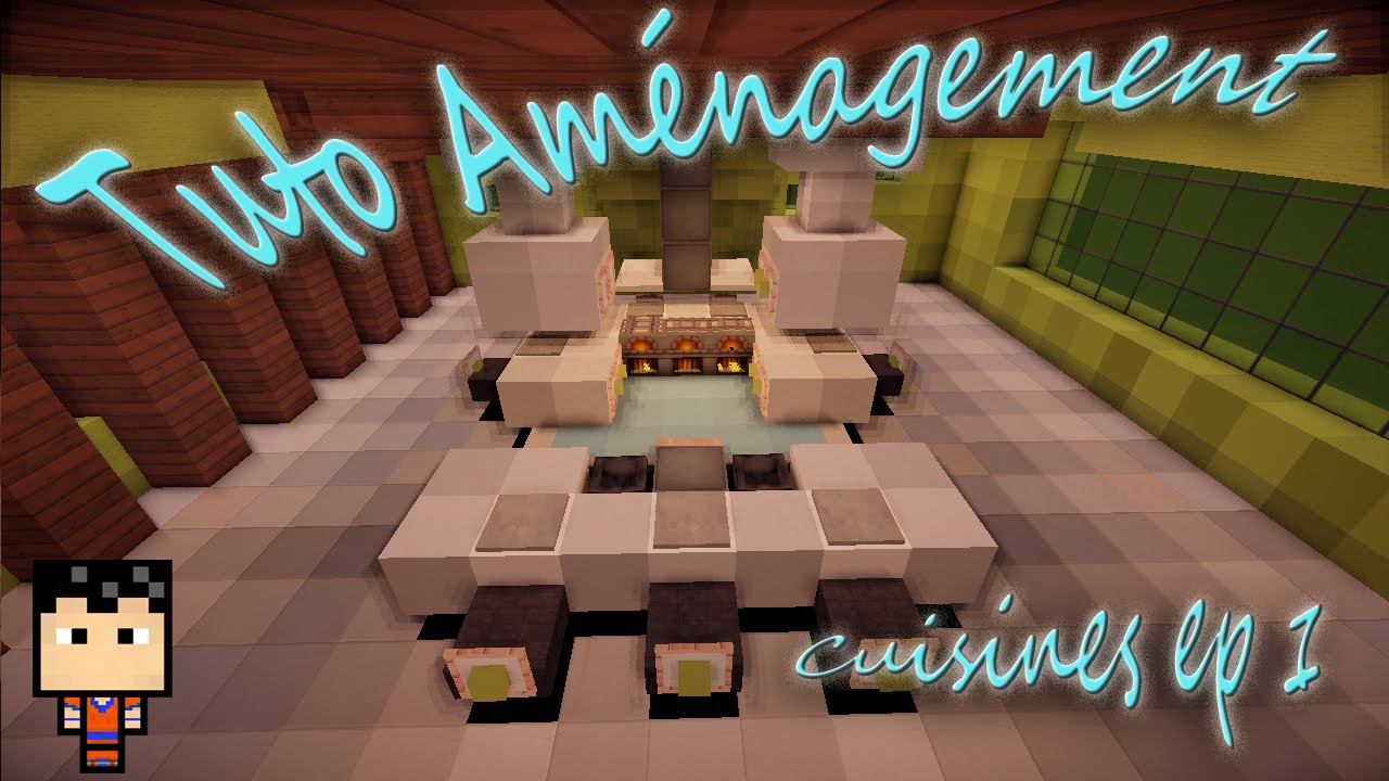 Minecraft : tuto aménagement ; Cuisines épisode n°1 - YouTube