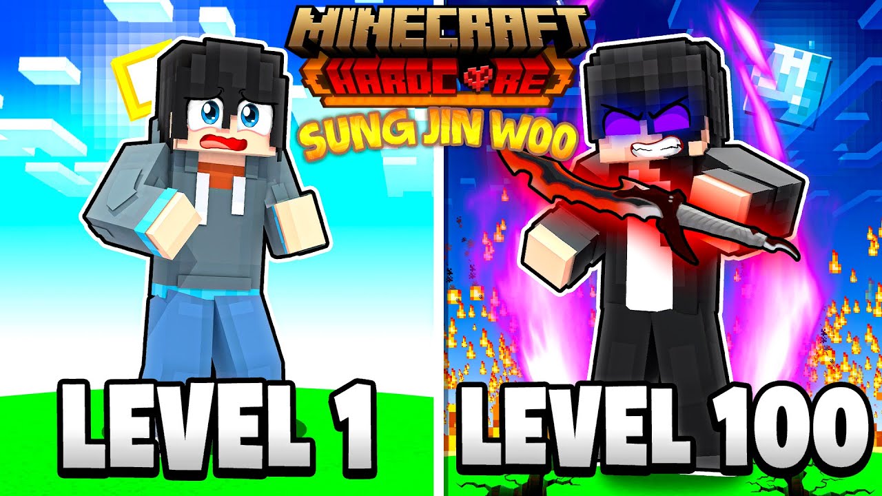I Survived 100 DAYS As SUNG JIN WOO In Solo Levelling Minecraft! - YouTube