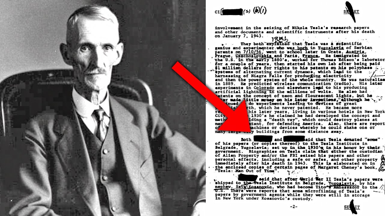 FBI Releases Old Nikola Tesla Documents That Were Hidden & Seized For ...