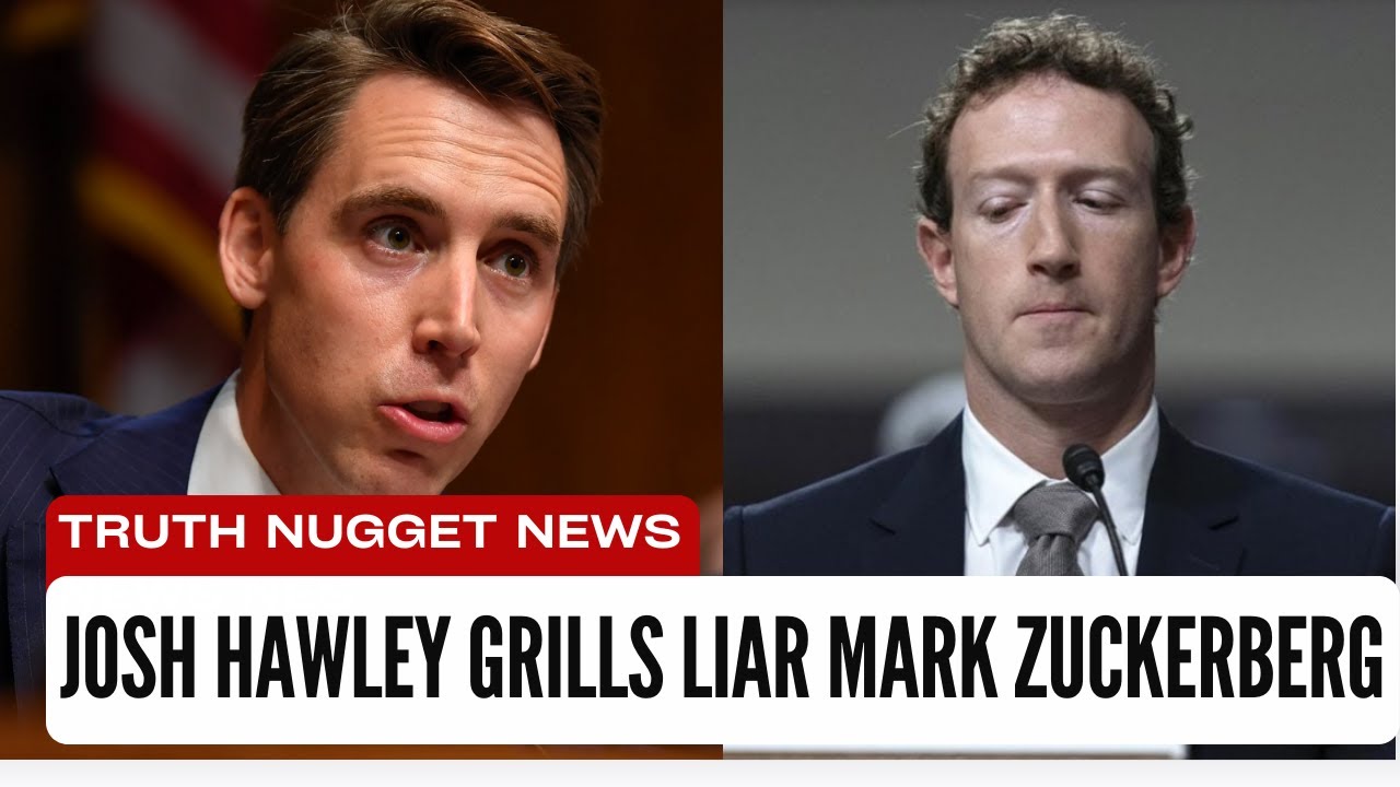 Josh Hawley Grills LIAR Mark Zuckerberg in Senate Hearing - YouTube