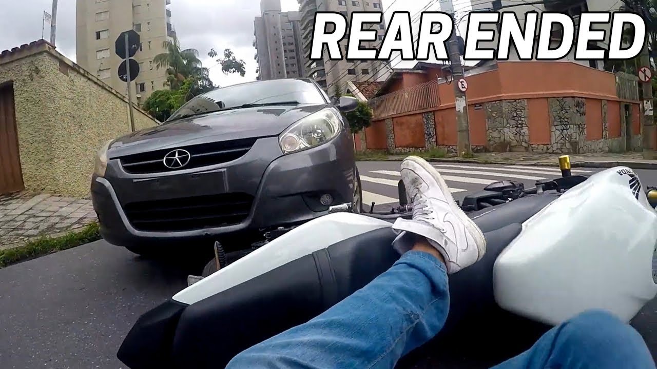 Rear Ended on Motorcycle - Close Calls and Bad Drivers - Moto Moments ...