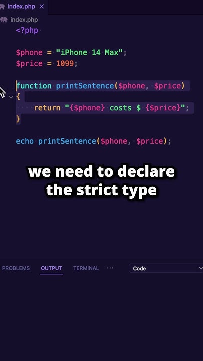 STOP Saying PHP is Loosely Typed!!! #php #shorts - YouTube