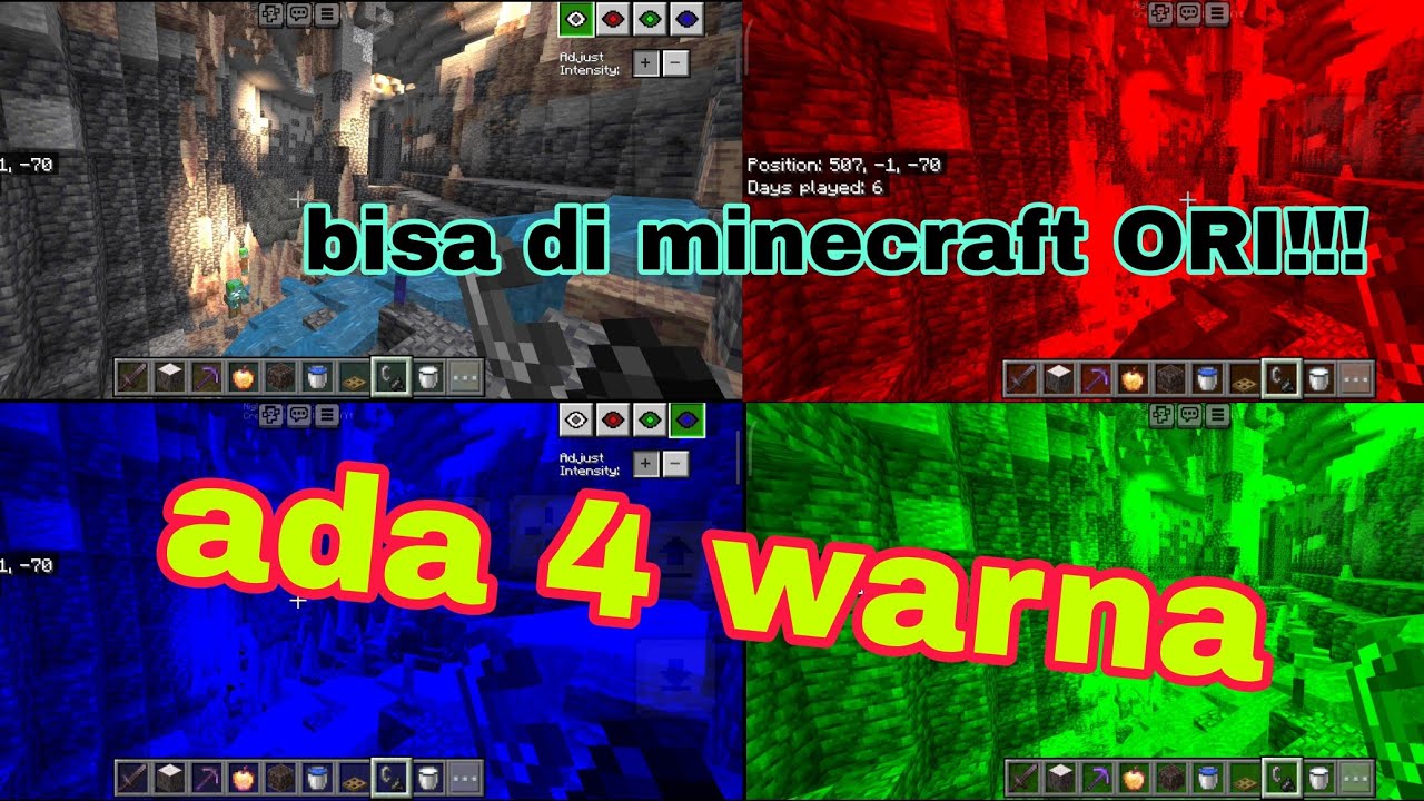 texture pack mcpe night vision mobile only - YouTube