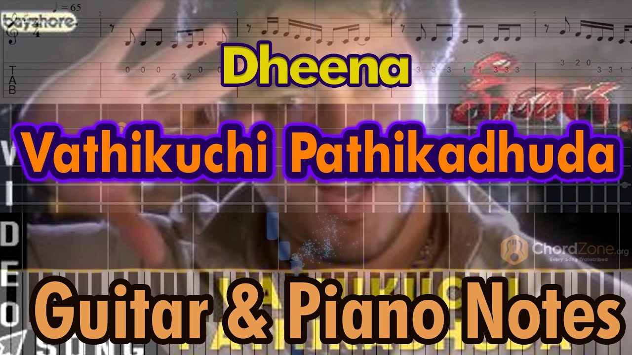 Vathikuchi Pathikadhuda | Dheena | Tamil Song | EASIEST WAY TO PLAY on ...