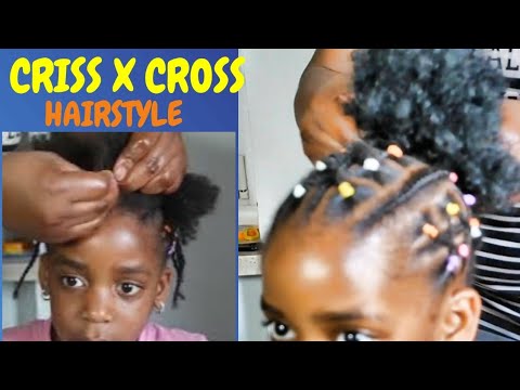 HOW TO STYLE CRISS CROSS HAIRSTYLE - YouTube