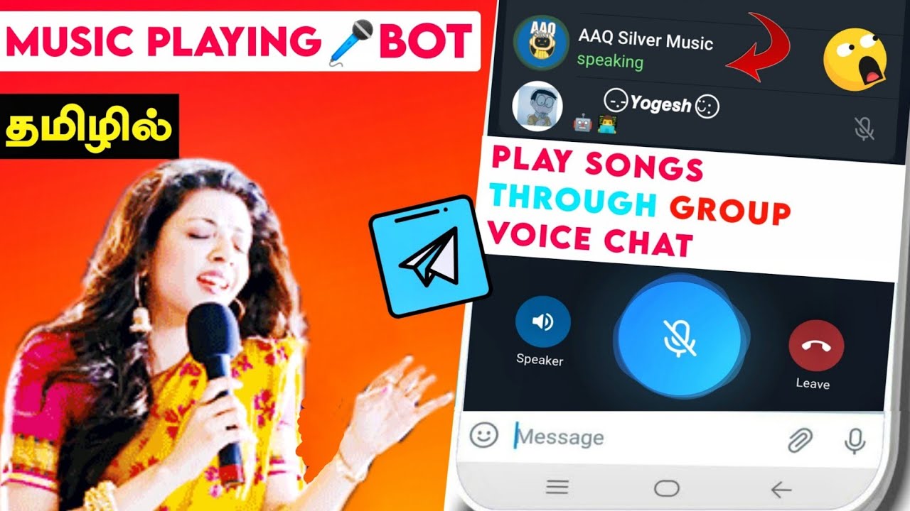 How to Play Songs Through Group Voice Chat in Telegram Groups tamil ...