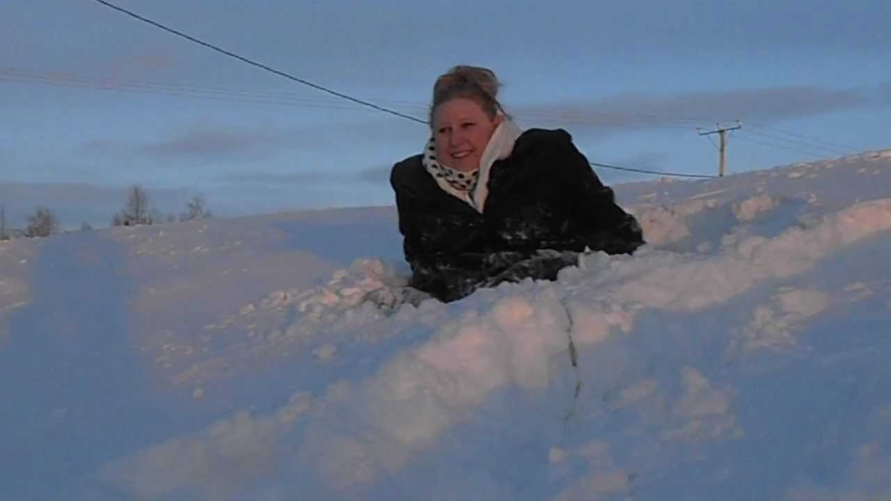 Snow diving in Lapland - YouTube