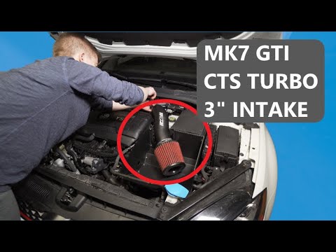 CTS Turbo Intake Install Volkswagen Golf GTI MK7 - YouTube