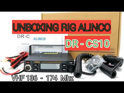 RADIO RIG ALINCO DR CS10 VHF REVIUW SINGKAT - YouTube