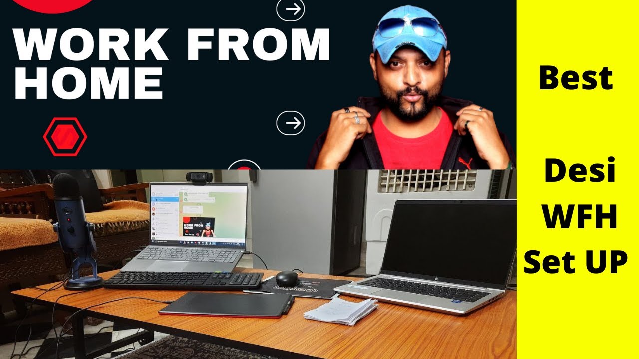 Best Work from Home Set up | Desi WFH set up | How to do work from home ...