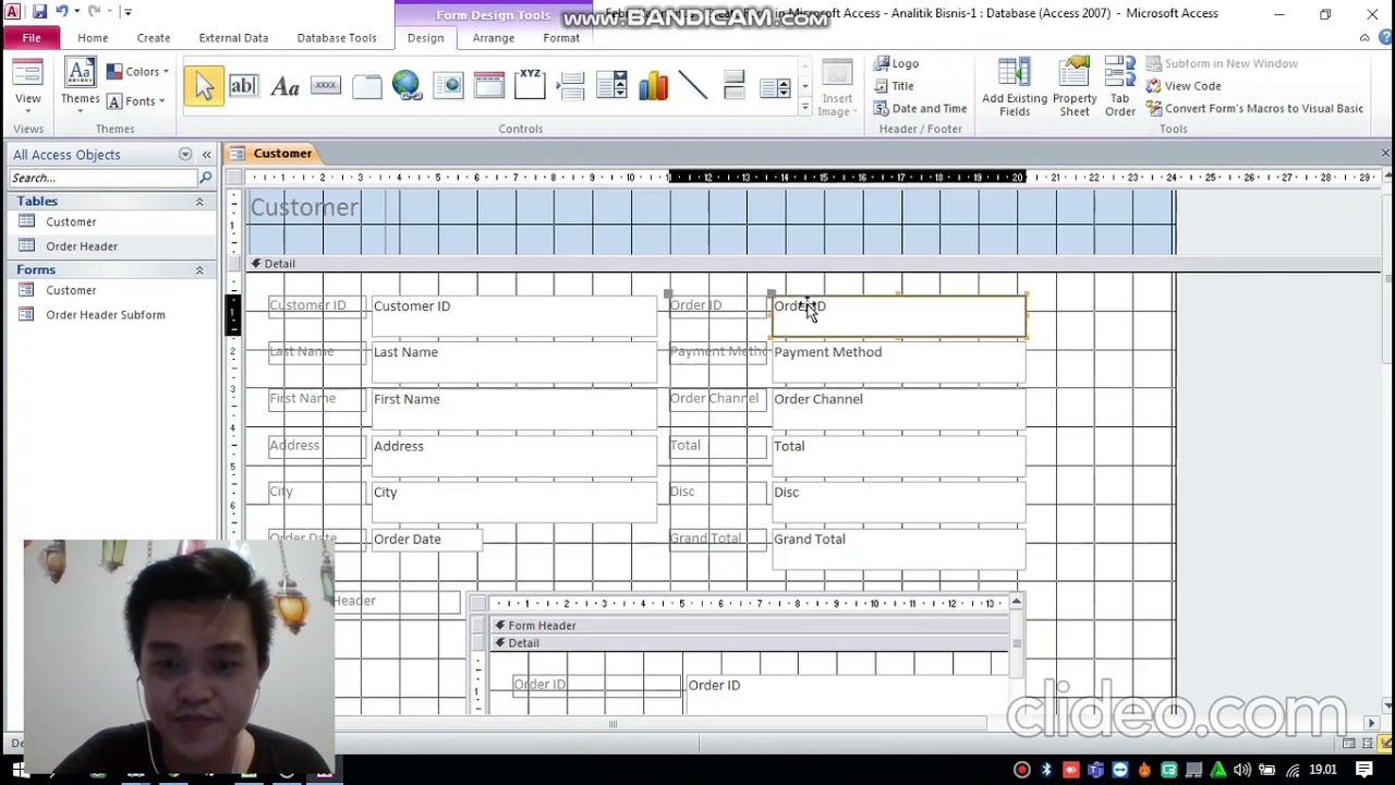 Febry Valentinus Create Form In Microsoft Access Analitik Bisnis 1 Febry Valentinus Create Form In Microsoft Access Analitik Bisnis 1