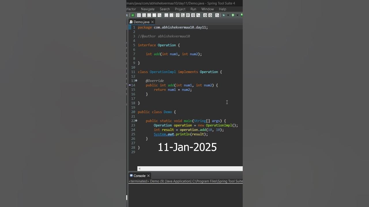 Day-11: Lambda Expression for method with 2 arguments #shorts #java - YouTube