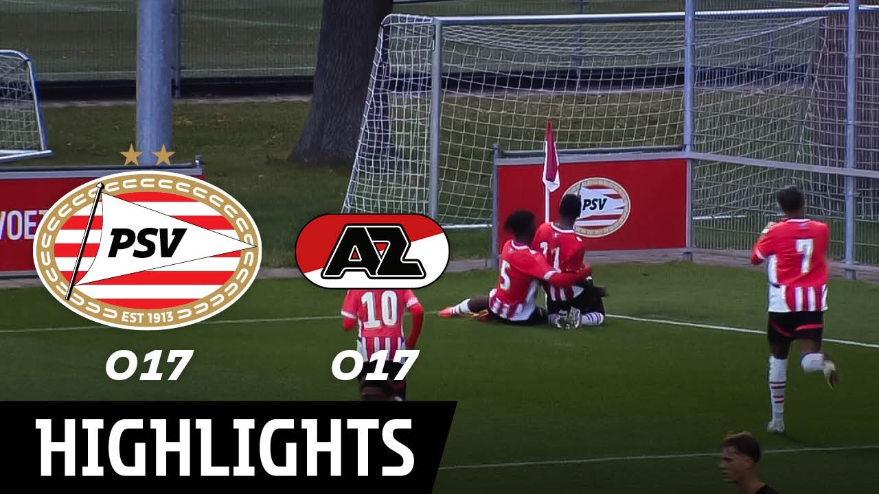 HIGHLIGHTS | PSV O17 boekt een dikke overwinning op AZ O17! 🔥 - YouTube