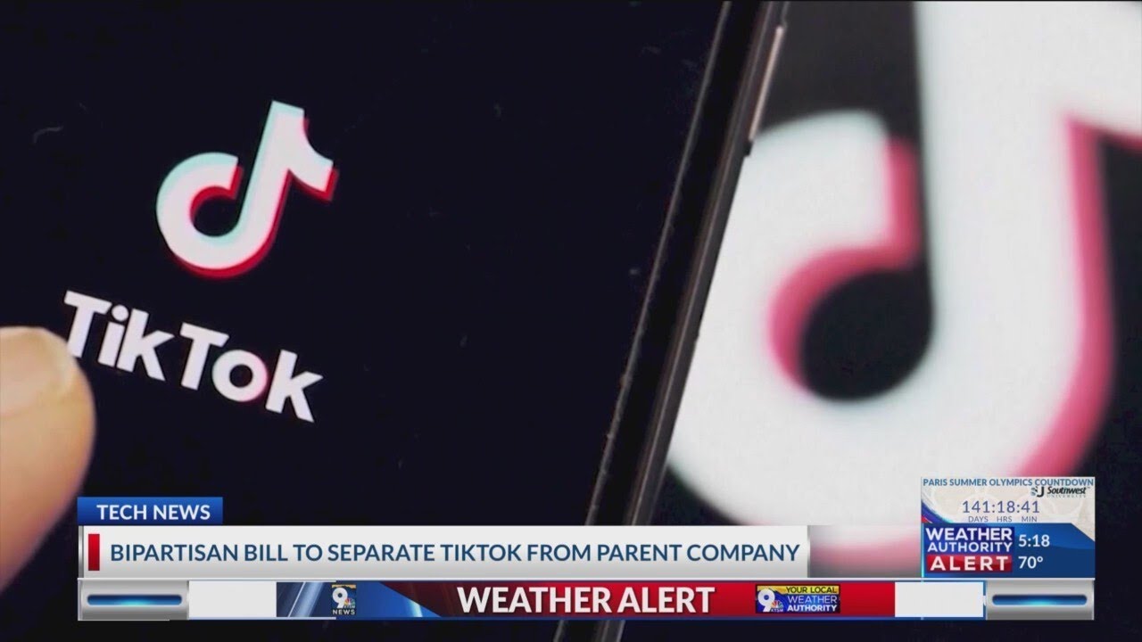 Bipartisan bill to separate TikTok from parent company - YouTube