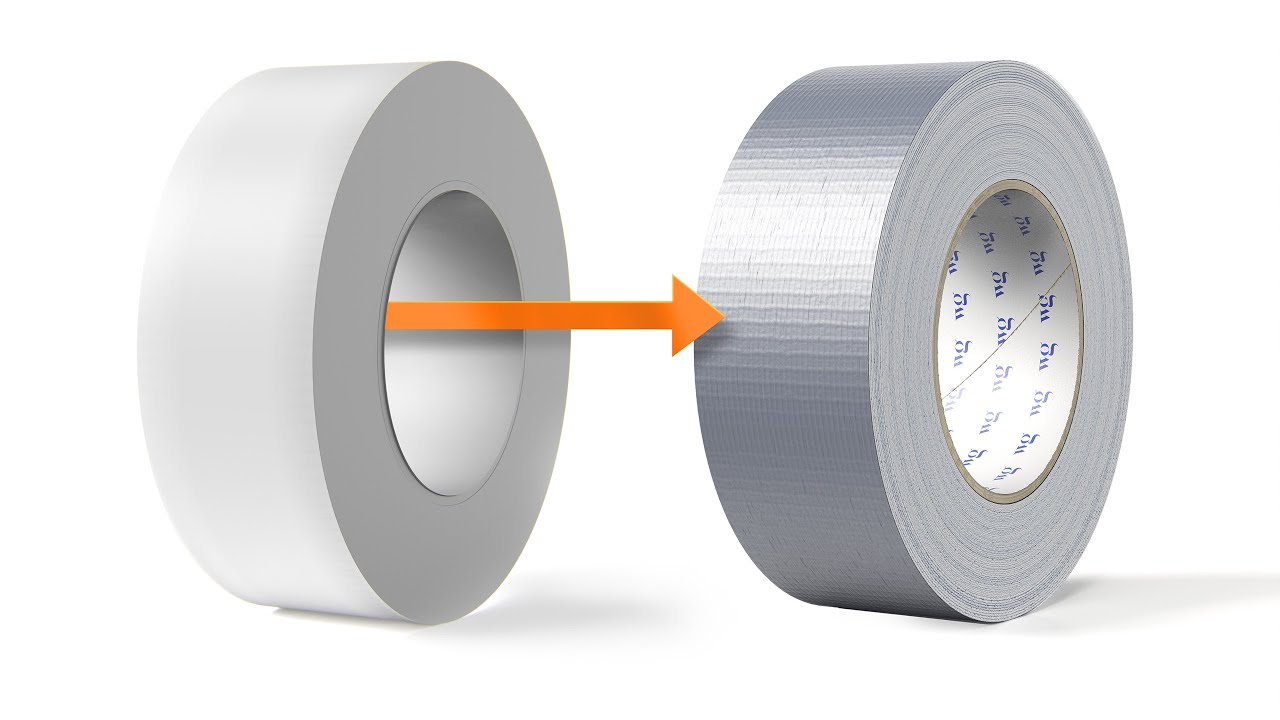 KeyShot Tutorial: Realistic Duct Tape | Product Rendering in KeyShot ...