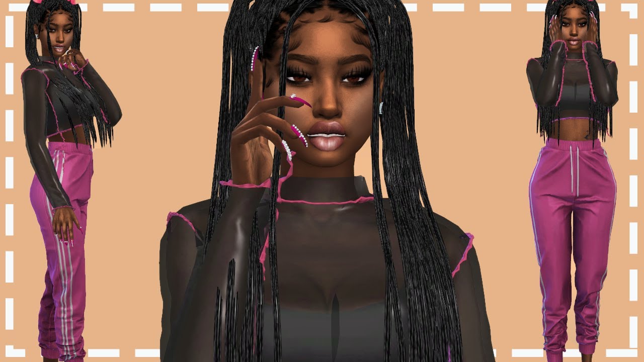 SIMS 4 CAS | Sia Booth - CC Folder & Sim Download - YouTube