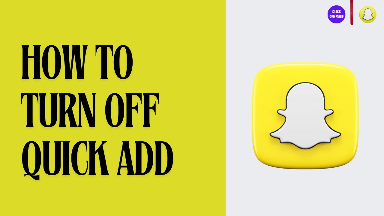 How to Turn Off Quick Add on Snapchat on Your Phone - YouTube