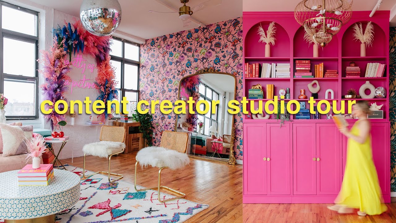 Touring a Content Creator's Colorful Girly Studio in NYC - YouTube