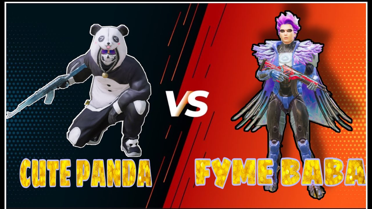 10 years Cute Panda vs Fyme baba | 1v1 | Cute Panda | Pubg Mobile - YouTube