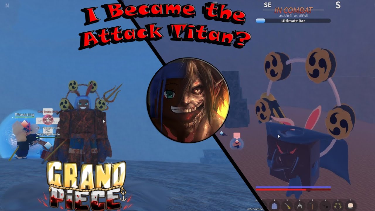 [Grand Piece Online] Phoeyu Transformed me into the ATTACK TITAN - YouTube