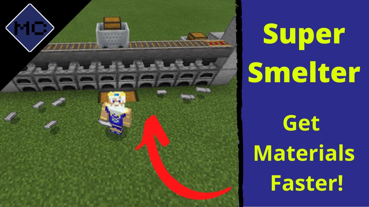 How to make a super smelter in minecraft bedrock
