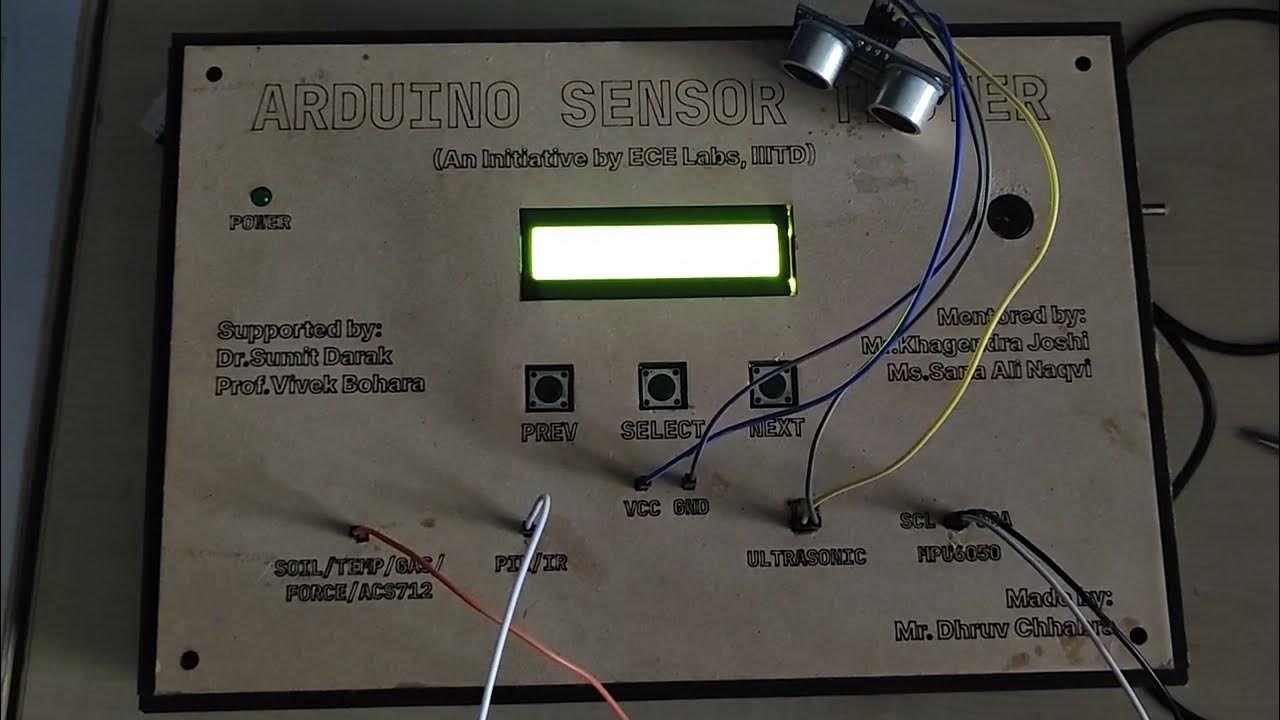 Arduino Sensor Tester | IIITD ECE Labs | Summer'23 Internship Project ...