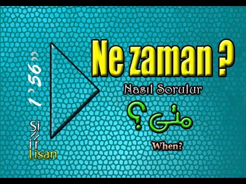 7. Ders 2. Video- Ne Zaman (متى) [Easy Arabic] [Arapça Dil Kursu] [Turkish flight] [اللغةالتركية