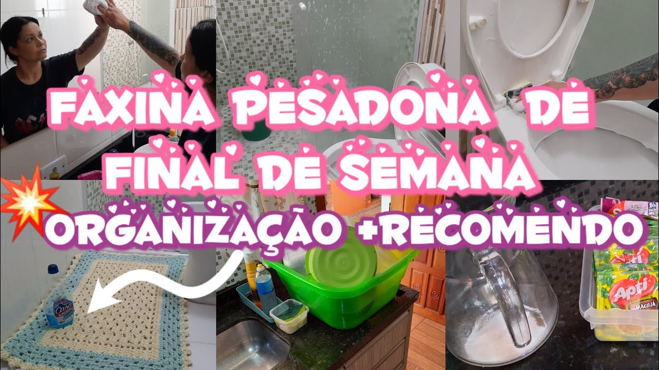 Faxina Pesadona/ De Final de Semana [Banheiro limpissimo]casa ficol ...