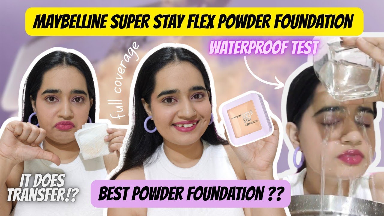 Maybelline Super Stay Flex Powder Foundation|Transferproof, Waterproof ...