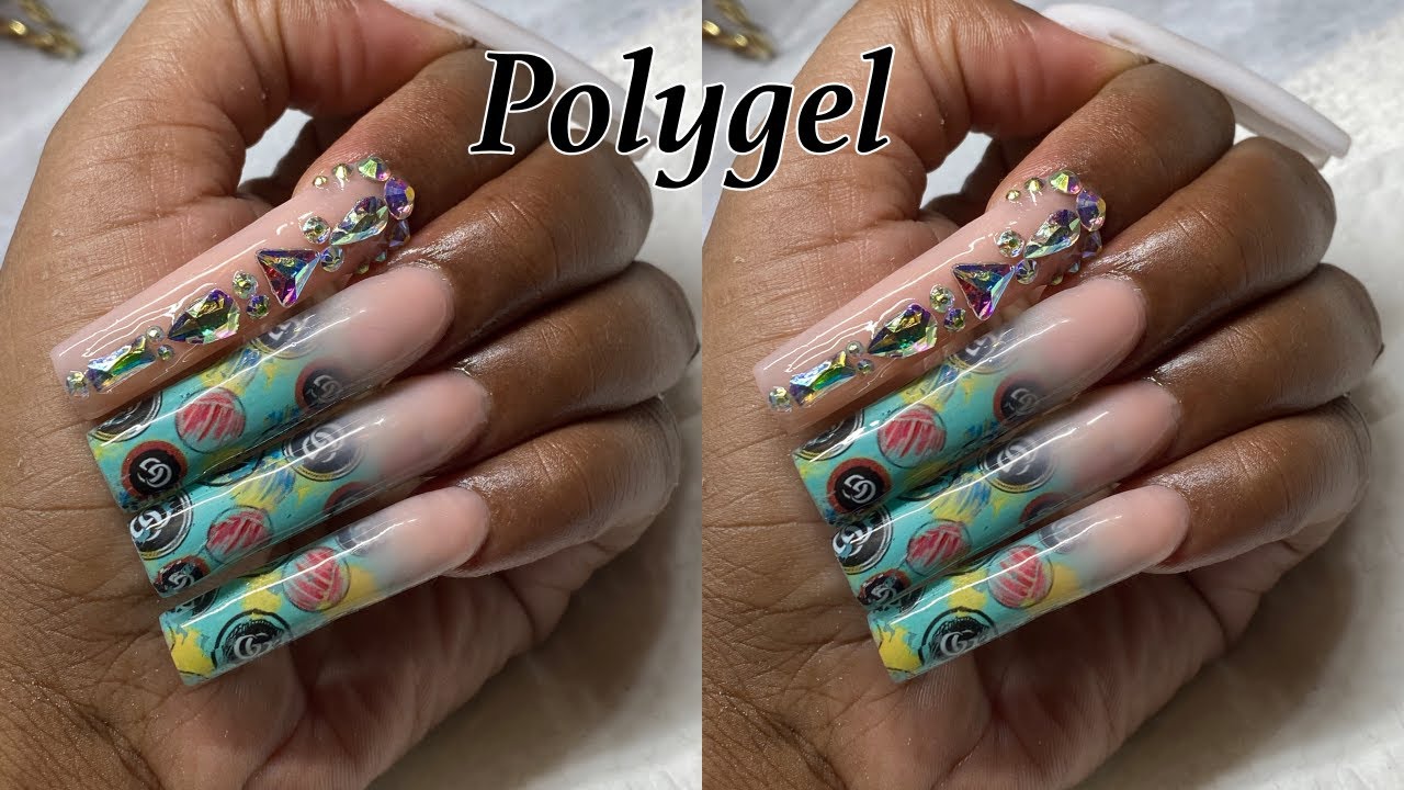 DIY How To Do Nail art, Acrylic nails Come Do My Nails With Me| Trying ...