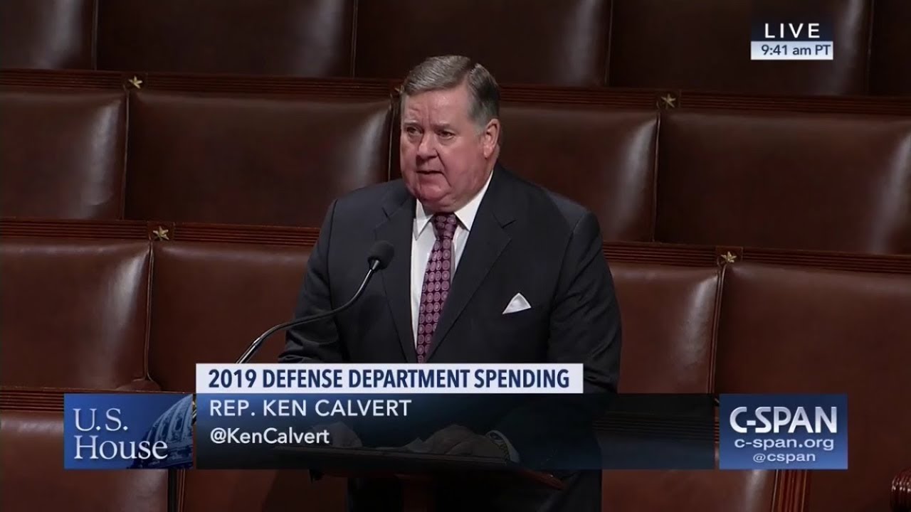 Rep. Calvert Floor Remarks on Defense Funding - YouTube