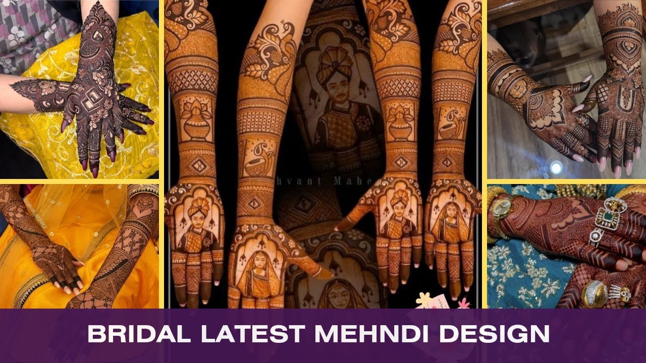 BRIDAL MEHNDI DESIGNS IDEAS/ LATEST COLLECTION BIRDAL DESIGN/ UNIQUE ...
