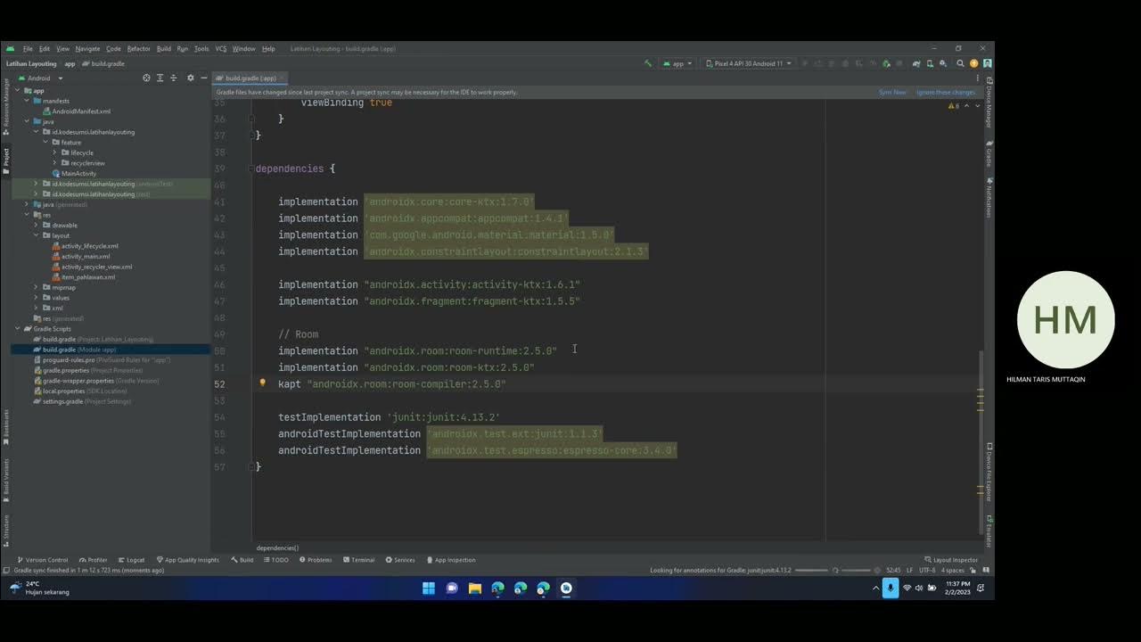 Responsi - Mobile Programming - Android - Local Database (Room) - YouTube