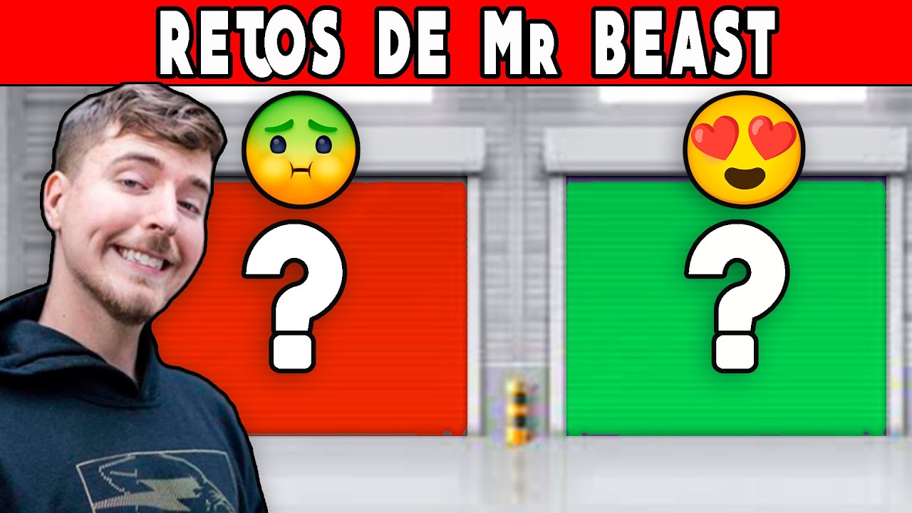 20 RETOS DE MR BEAST | JEGA TOONS - YouTube