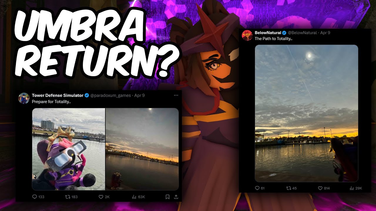 UMBRA RETURN? SOLAR ECLIPSE LEAK? | Tower Defense Simulator | ROBLOX ...