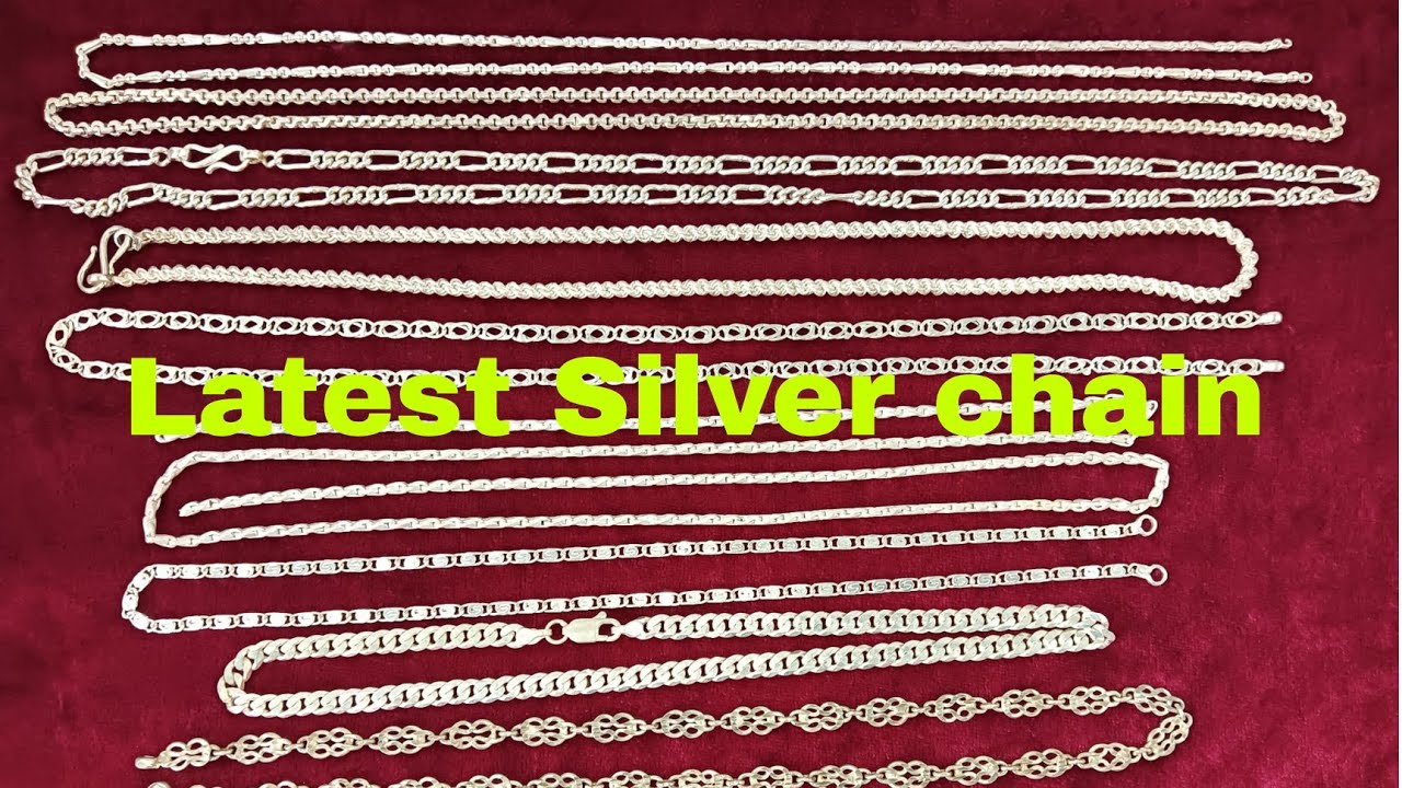 Latest Silver chain l Light weight silver chain with weight and price ...