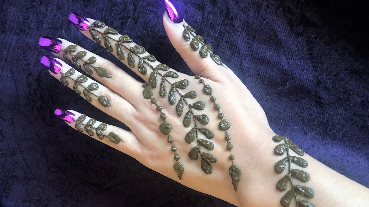 Bold Leafy Mehndi Design | Latest Pretty Leaf Henna Design | Stylish ...