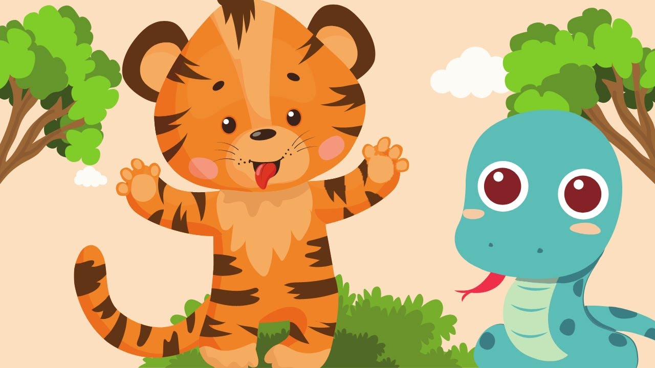 Animal Puzzle For Kids - Find The Animal Head - Wild Animals ...