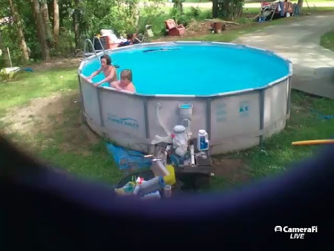 playing wwe in the pool - YouTube